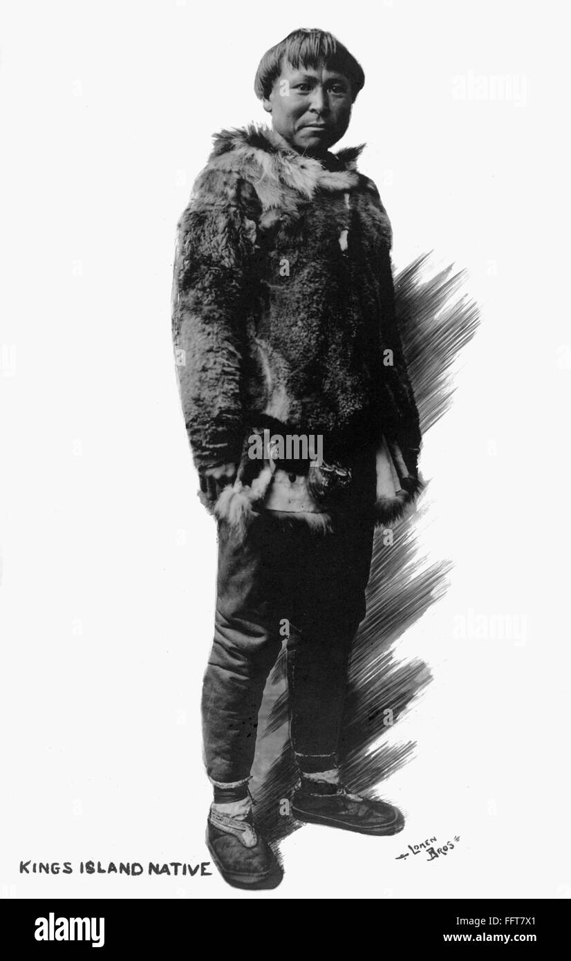 ALASKA: ESKIMO MAN. /nEskimo man, a native of Kings Island, Alaska ...