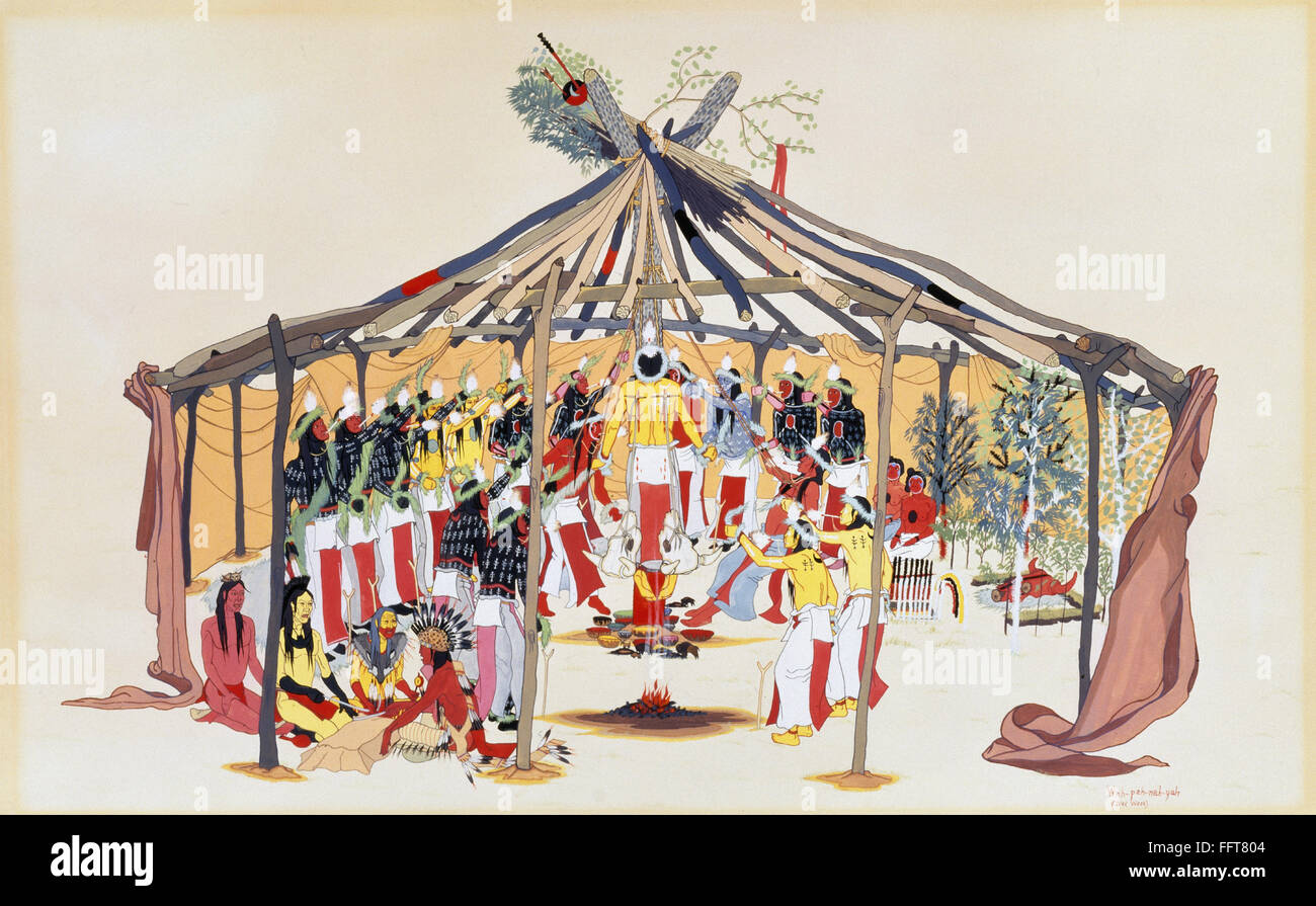 Native american indian sun dance hi-res stock photography and images ...