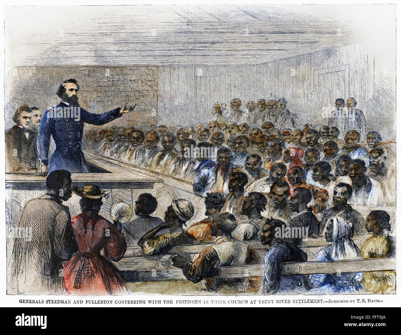 FREEDMEN'S VILLAGE, 1866./nGenerals James B. Steedman and Joseph Scott ...