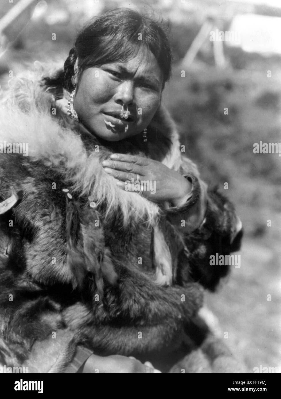 ALASKA: ESKIMO WOMAN. /nA Nunivak woman identified as Dahchihtok ...