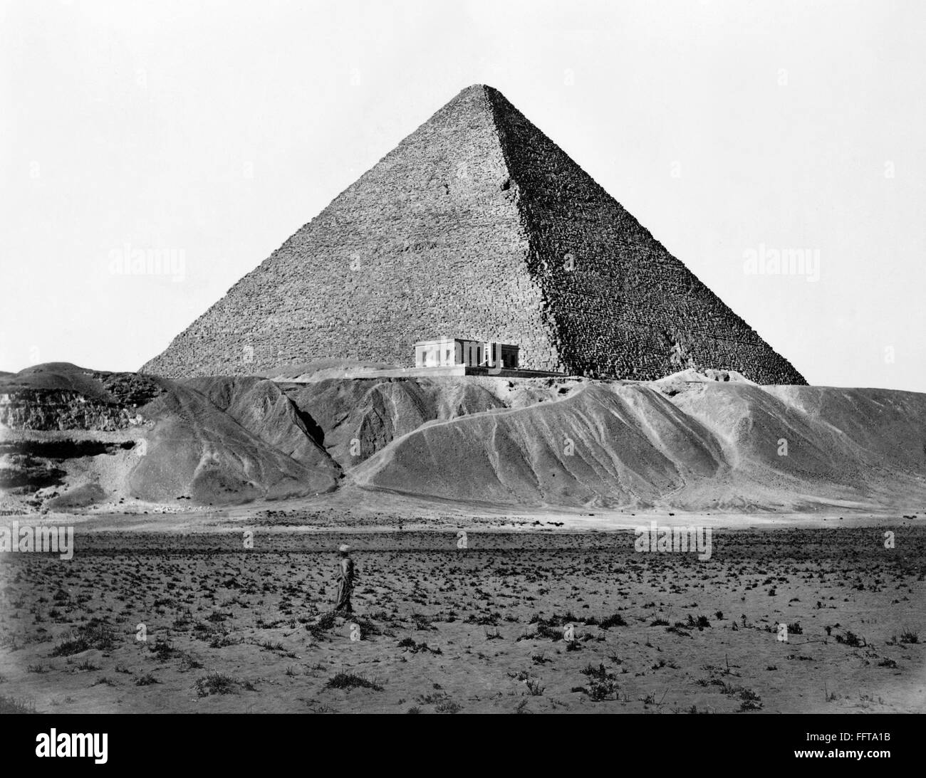 EGYPT: CHEOPS PYRAMID. /nA view of the Great Pyramid of Cheops, Giza ...