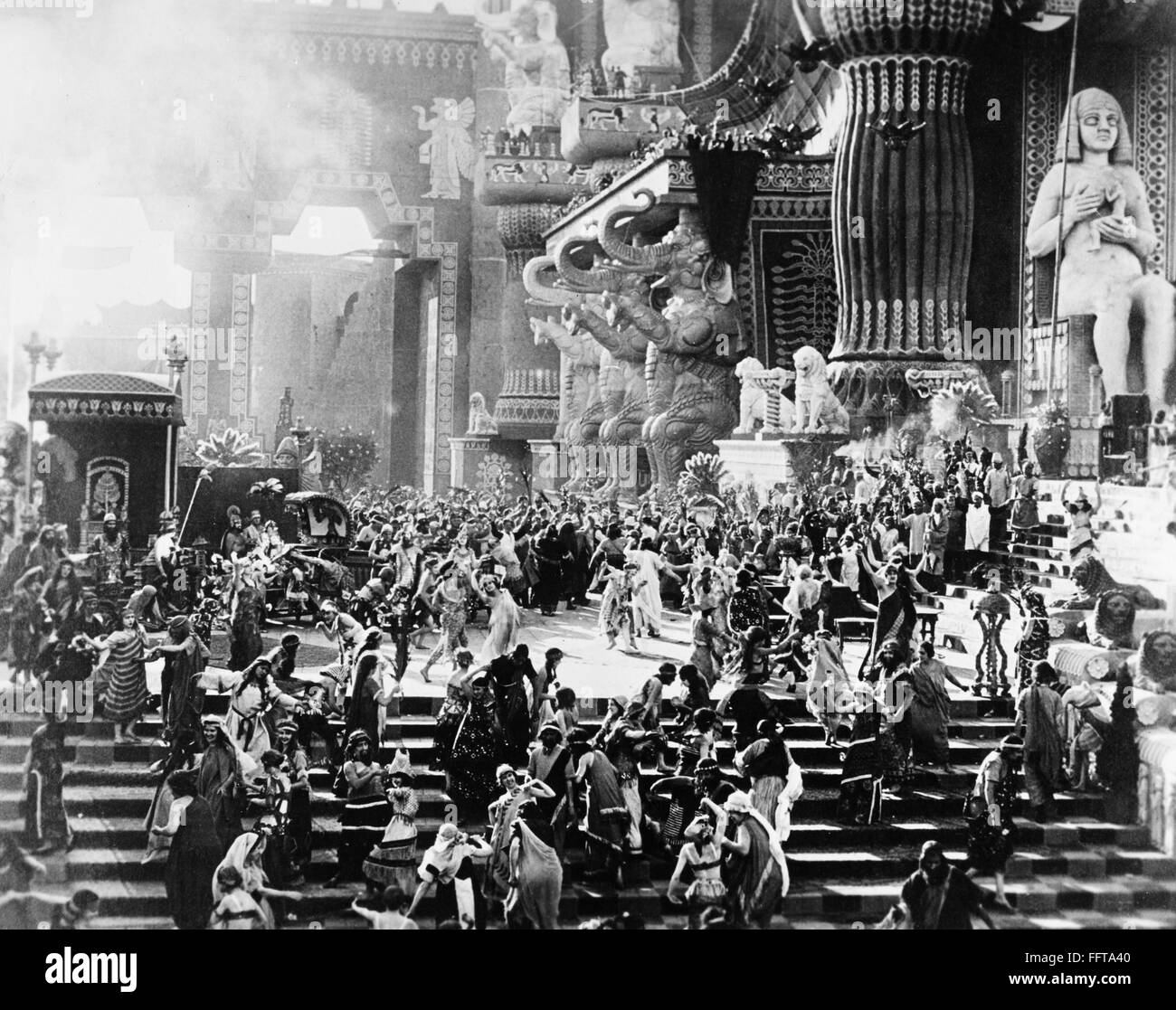 FILM: INTOLERANCE, 1916. /nScene from the Babylonian sequence in David ...