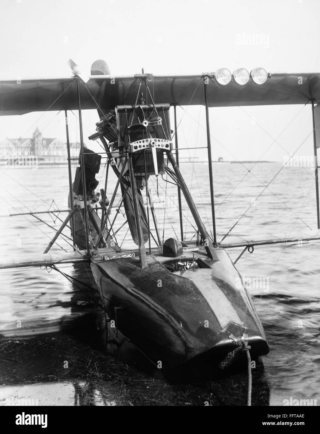 AERIAL TORPEDO, 1915. /nA Curtiss F-boat, an early guided missile ...
