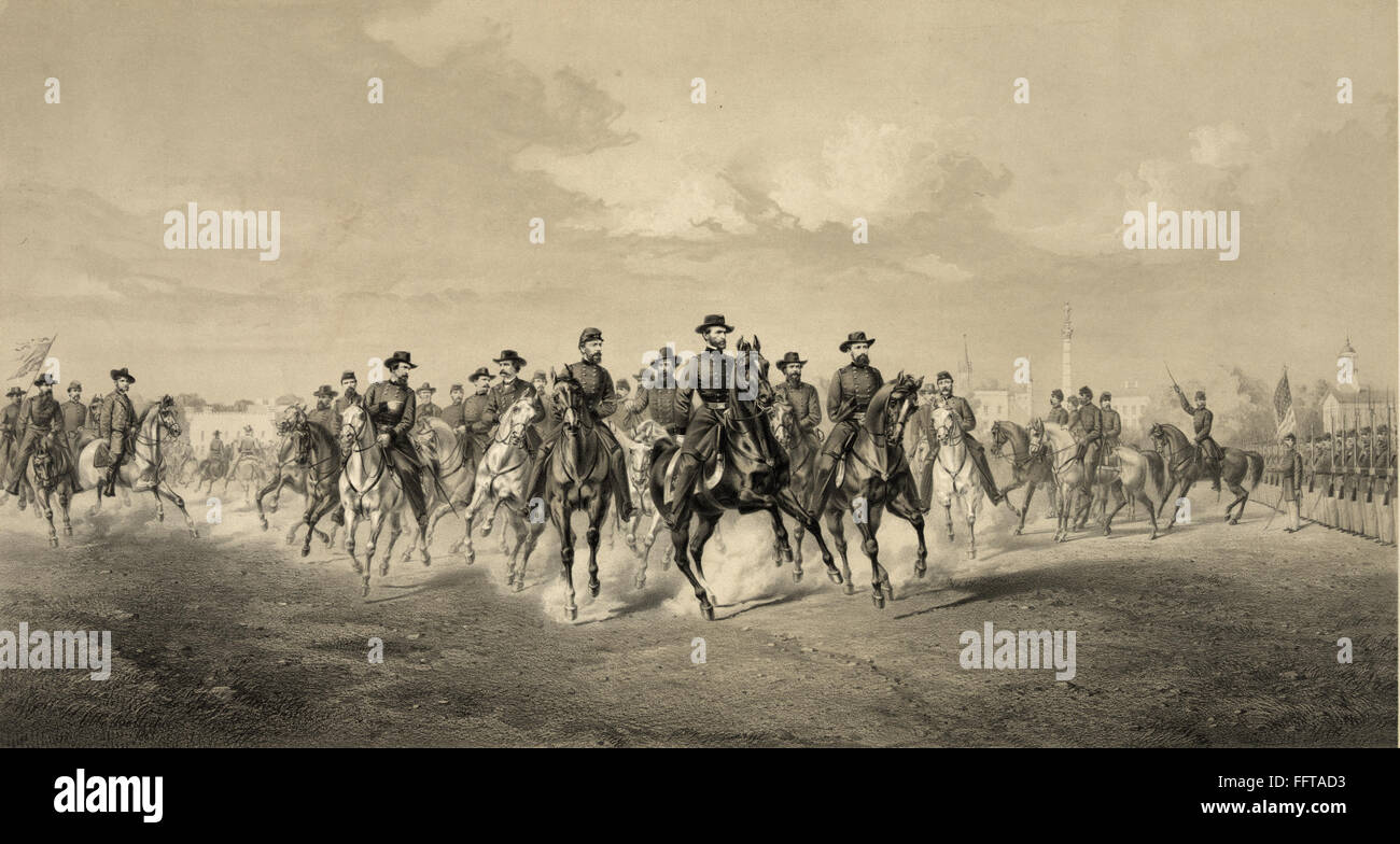 CIVIL WAR: SAVANNAH, 1864. /nGeneral William Tecumseh Sherman and his ...