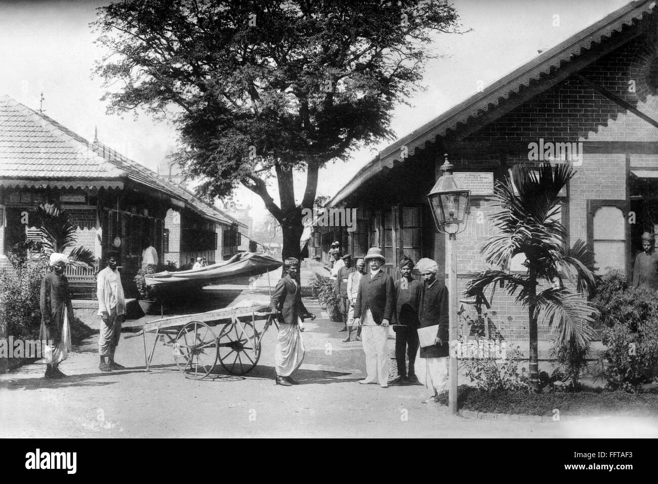 INDIA: BOMBAY, c1922. /nHospital for plague victims in Bombay (now ...