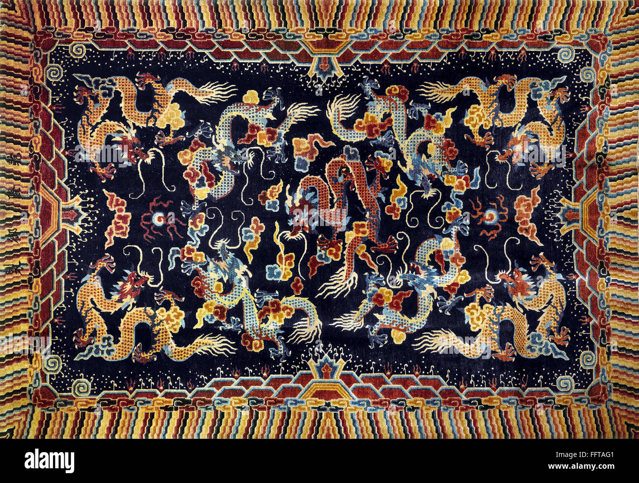 CHINA: PALACE RUG. /nWool pile rug from the Chinese imperial palace ...