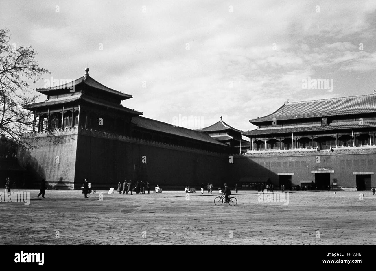 PEKING: FORBIDDEN CITY. /nA view of Wen Mu Gate (Meridian Gate) in the ...