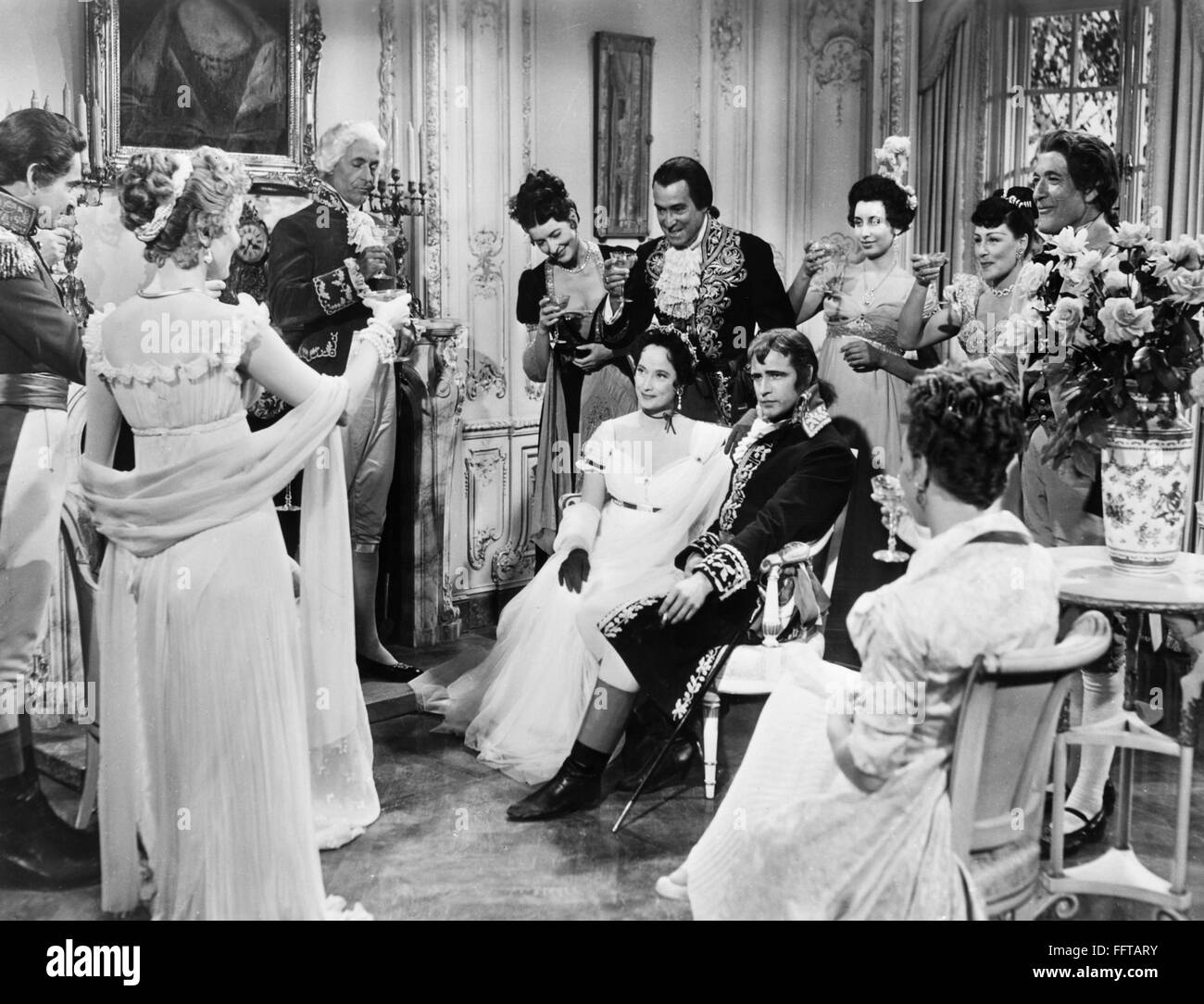 FILM: DESIREE, 1954. /nMarlon Brando as Emperor Napoleon I and Merle ...