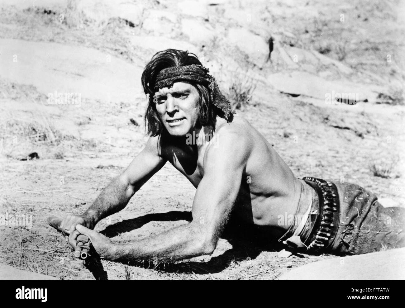 FILM: APACHE, 1954. /nBurt Lancaster as Massai, the Apache warrior, in ...