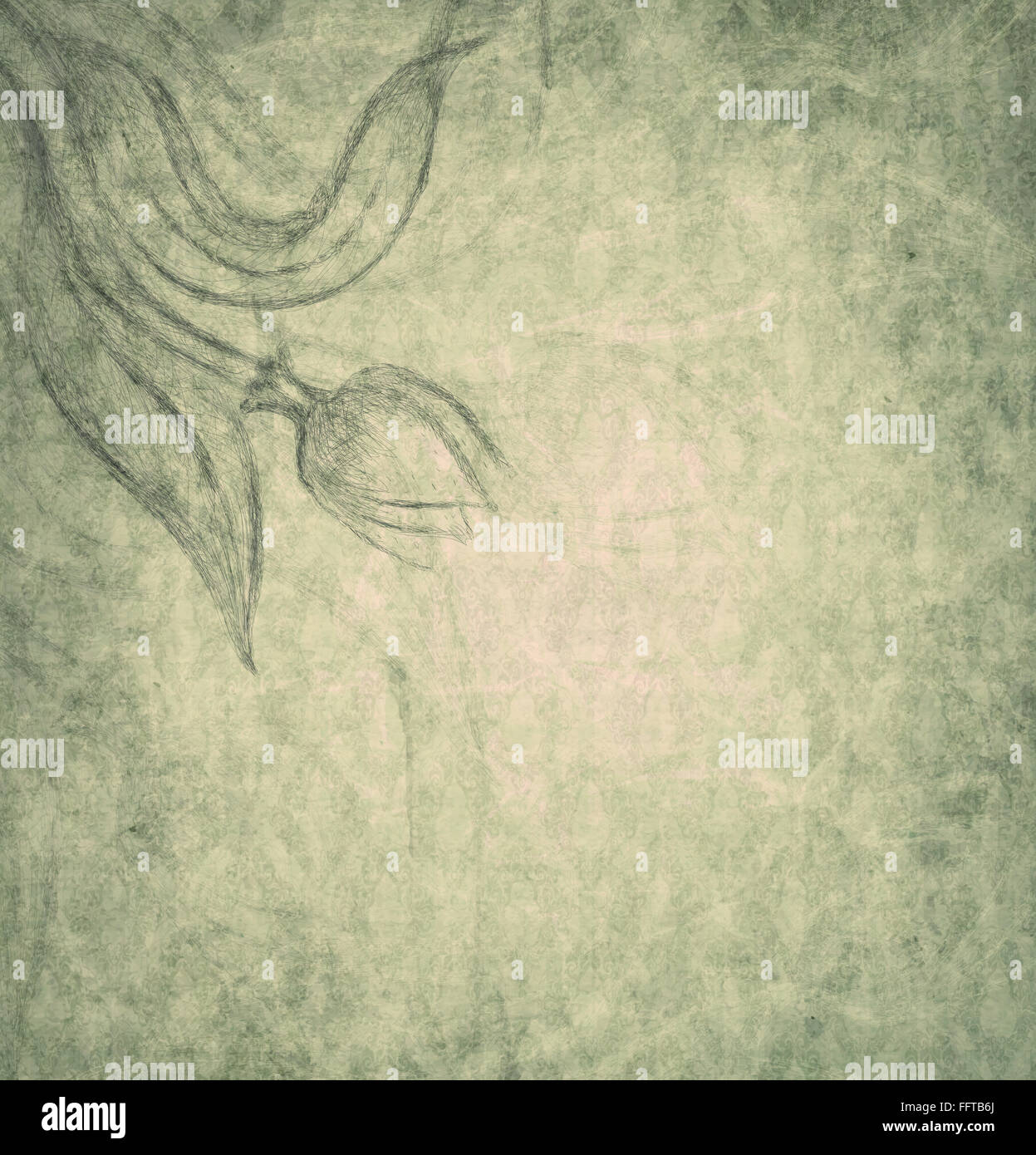 Grunge Background With Scrabble And Dirty Floral Pattern Stock Photo ...