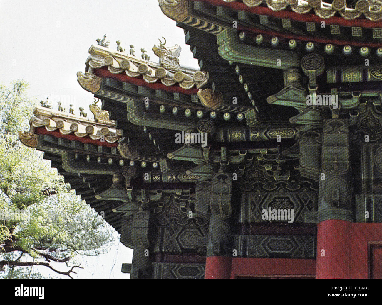 PEKING: FORBIDDEN CITY. /nExterior details from a pavilion of the ...