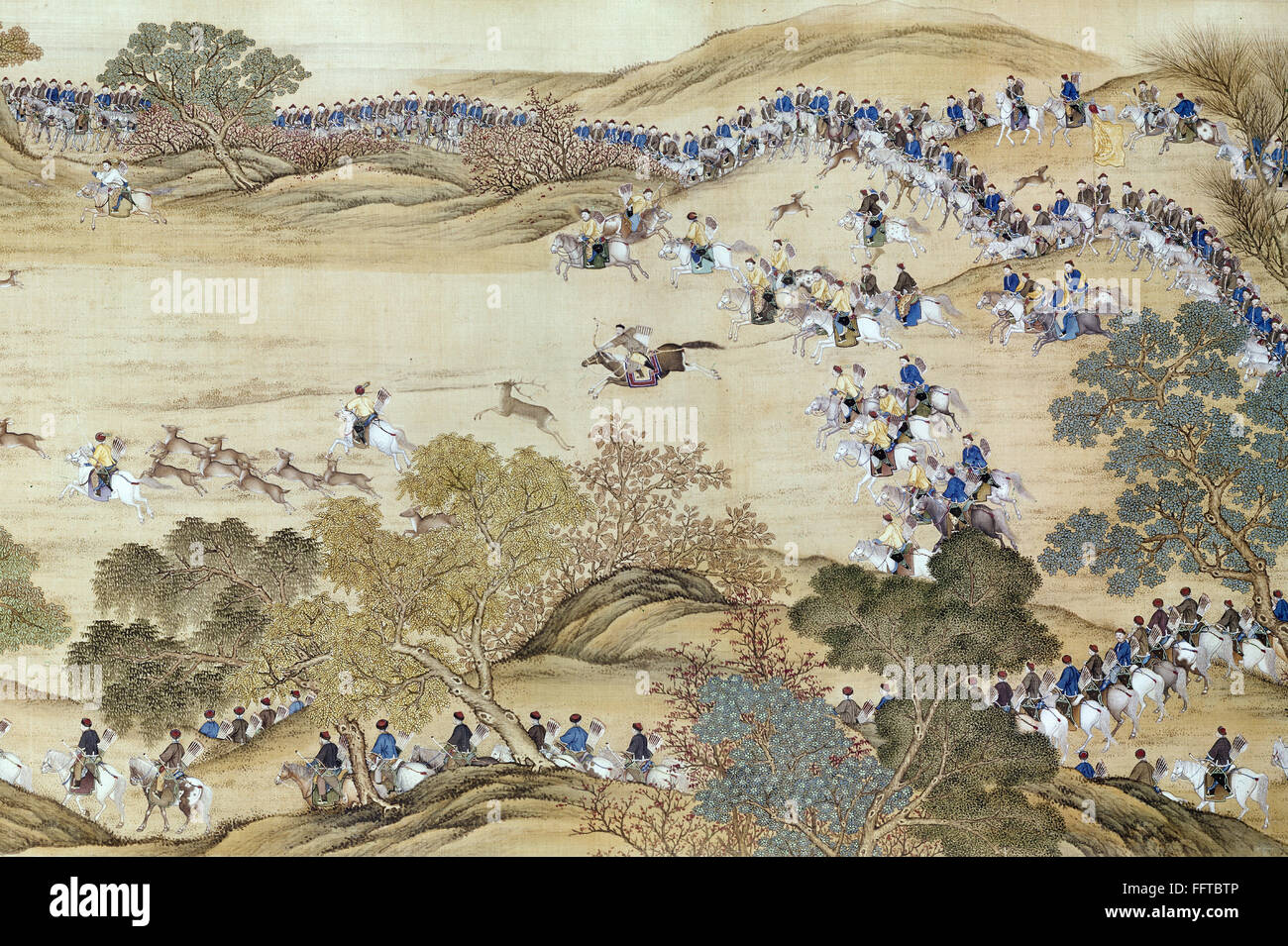 CHINA: DEER HUNT. /nCh'ien Lung, Qing emperor of China (1736-1796), on ...