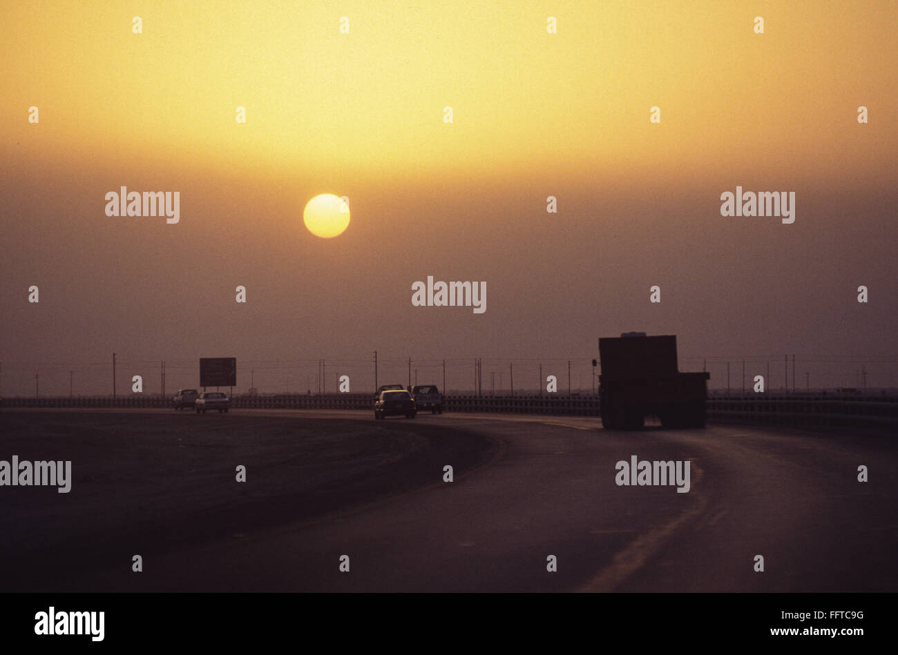 A highway near Dammam in Saudi Arabia's Eastern Province Stock Photo ...
