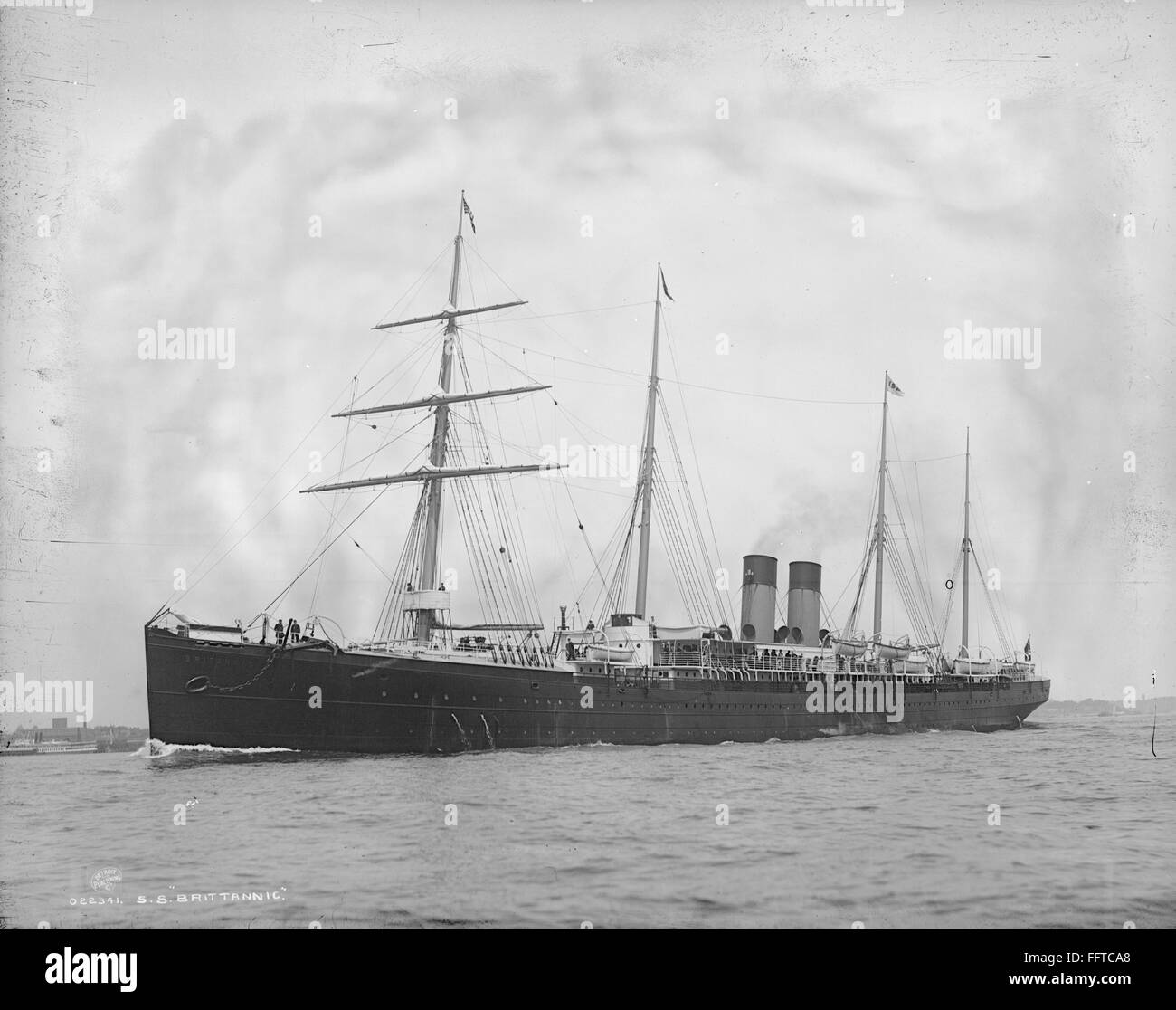 S.S. BRITANNIC, c1896. /nThe White Star Line's passenger ship, 'S.S ...
