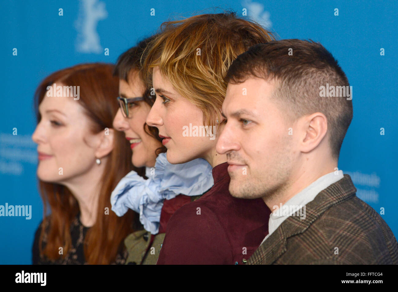 Berlin, Germany. 15th Feb, 2016. Julianne Moore, director Rebecca ...