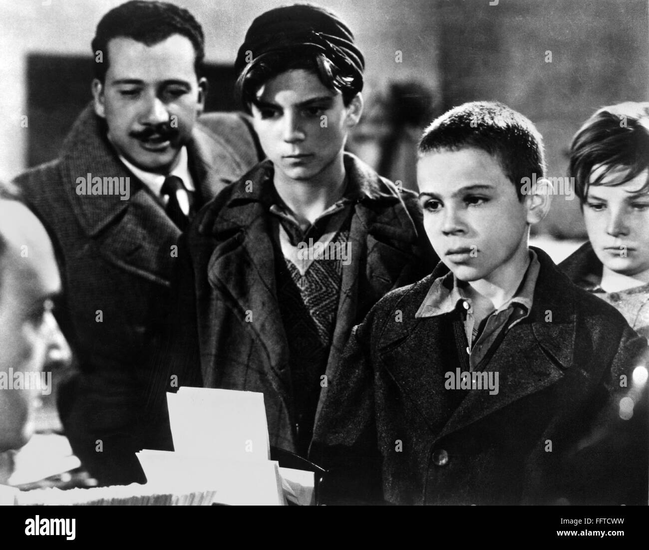 BICYCLE THIEVES, 1948. /nScene from the Italian neorealist film, also ...