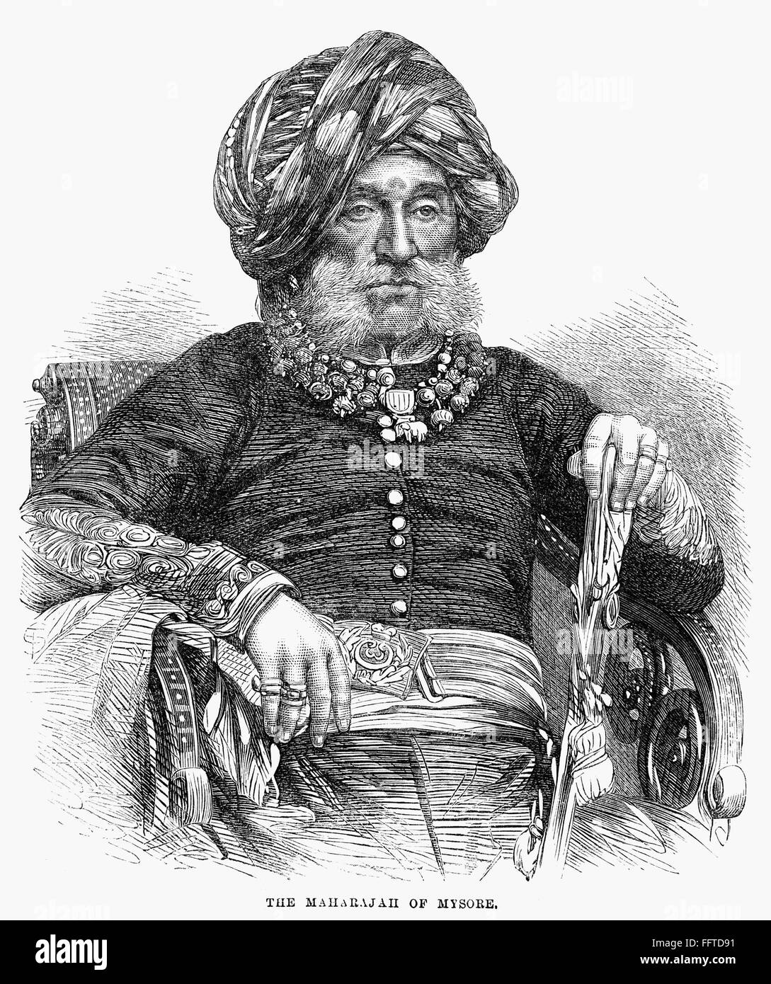 MUMMADI KRISHNARAJA WADIYAR /n(1794-1868). Also know as Krishnaraja ...