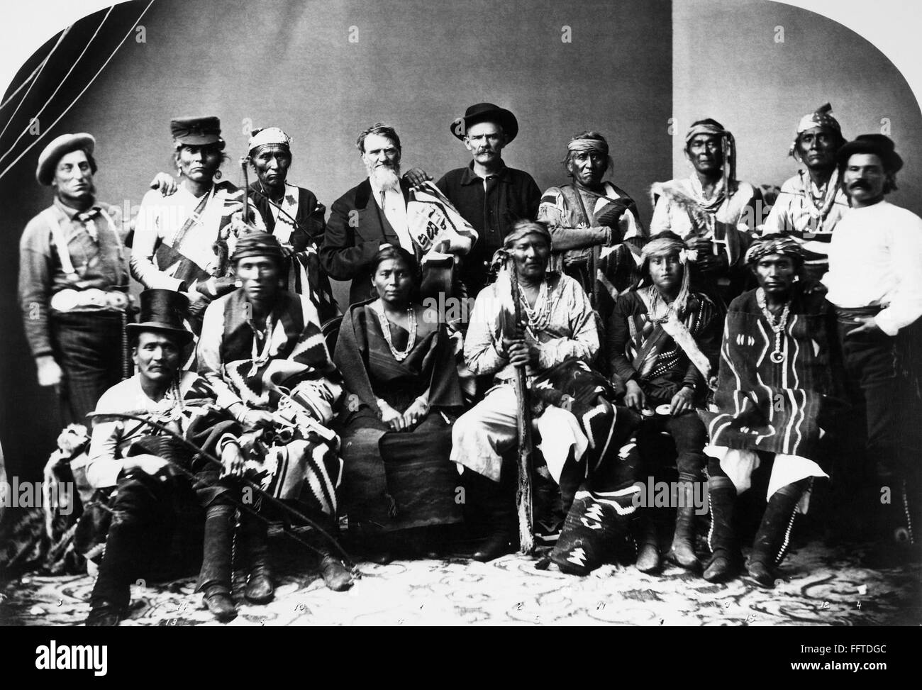 NAVAJO DELEGATION, c1874. /nNavajo delegates to Washington, D.C., c1874 ...