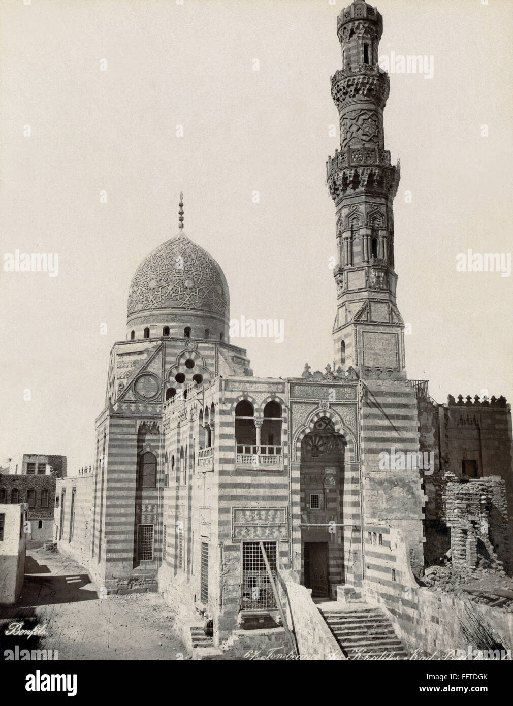 EGYPT: CAIRO./nThe tombs of the Khalifa and the Mosque of Kait Bey ...