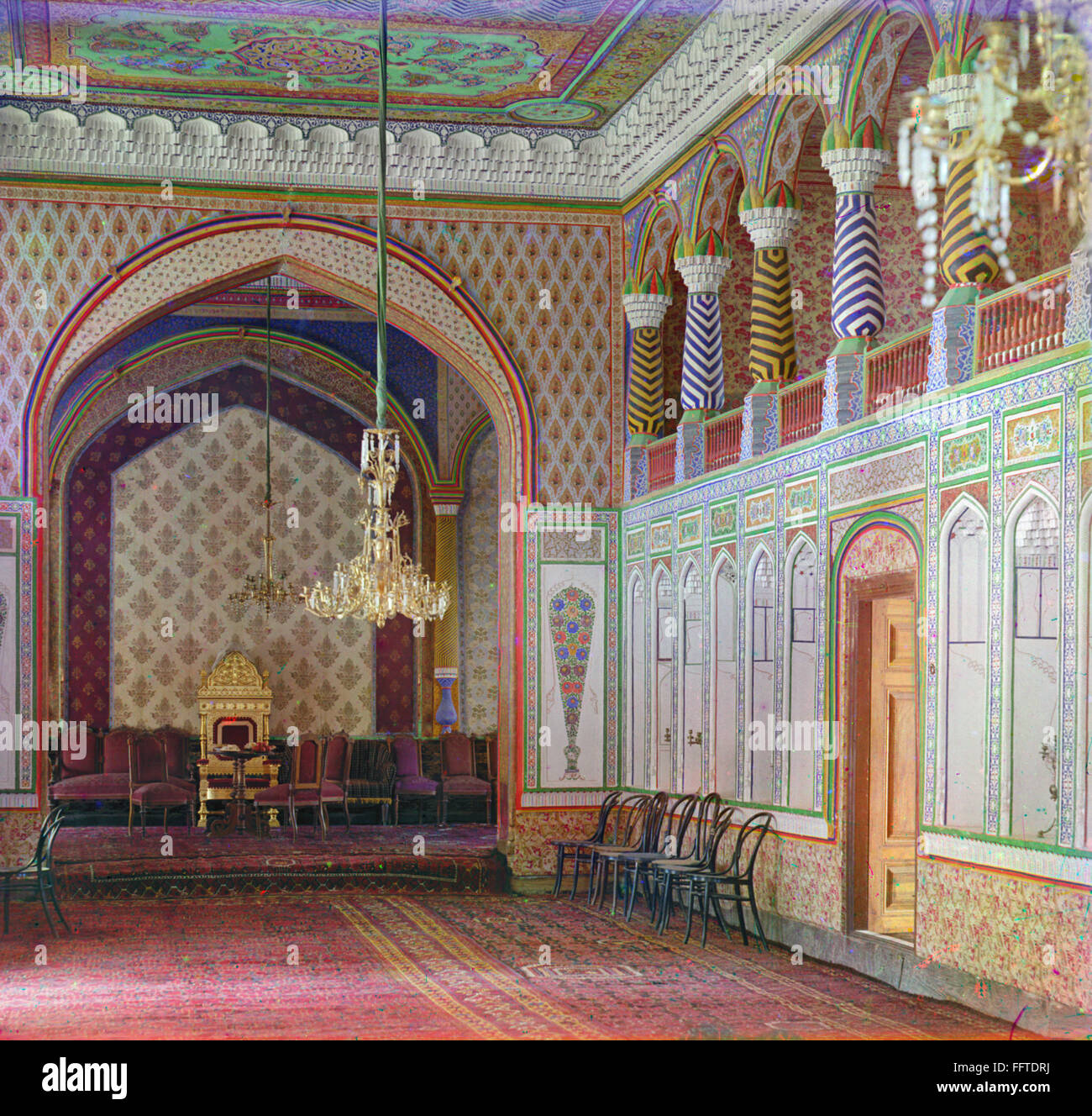UZBEKISTAN: PALACE, 1911. /nInterior view of the country palace of the ...