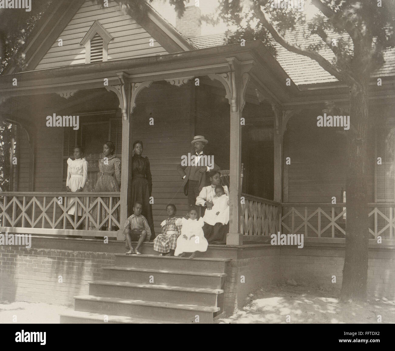 GEORGIA: FAMILY, c1899. /nHome and family of an African American lawyer ...