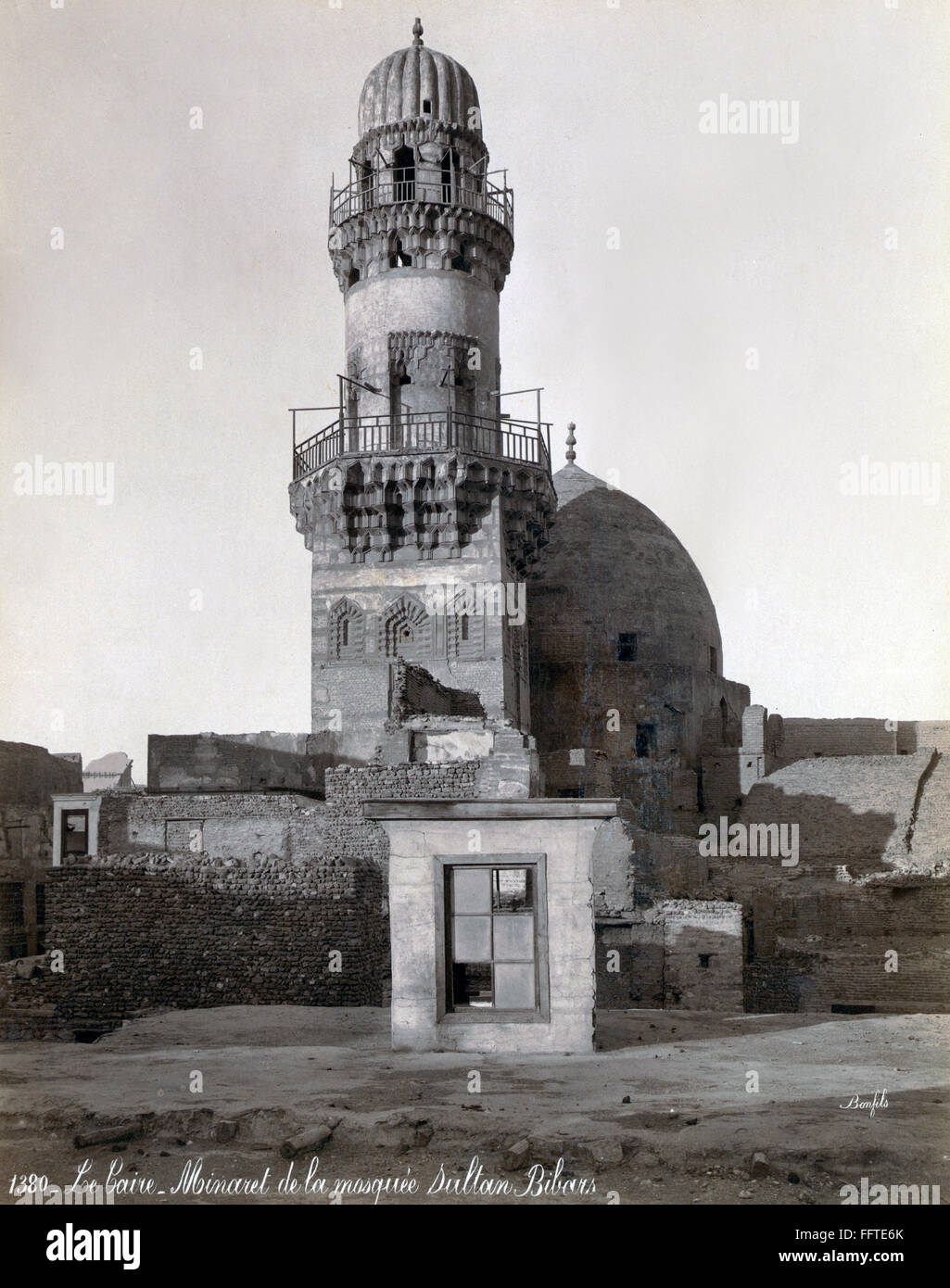 EGYPT: CAIRO. /nThe Mosque of Sultan Baibars with the minaret in the ...