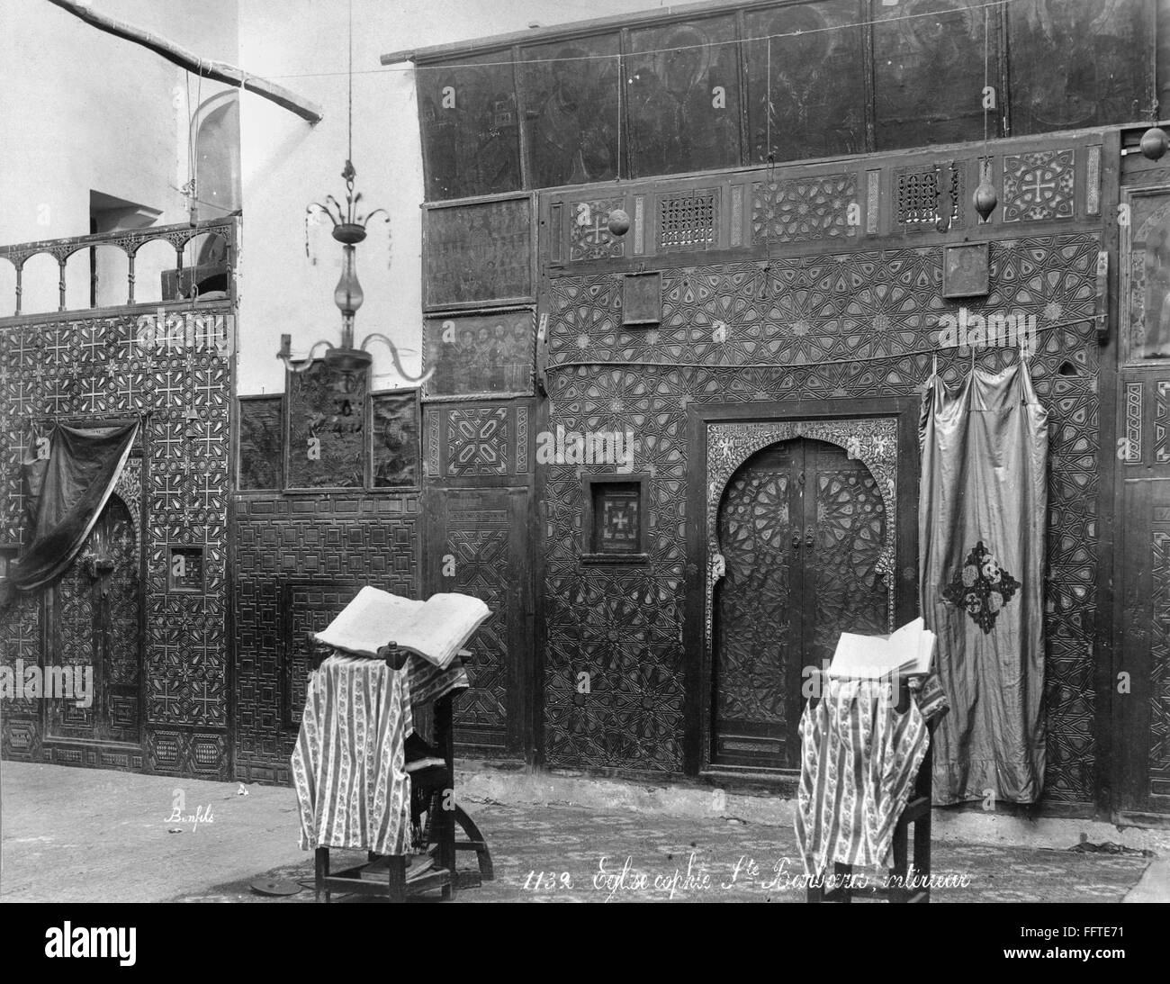 EGYPT: CAIRO. /nThe iconostasis in the Coptic Church of Saint Barbara ...