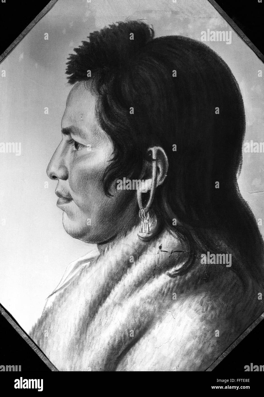 DELAWARE NATIVE AMERICAN. /nA Delaware Native American man, possibly ...