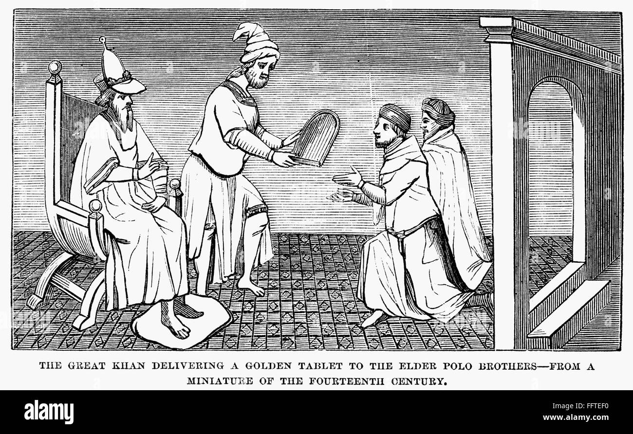 KUBLAI KHAN (1216-1294). /nFounder of the Mongol dynasty in China ...