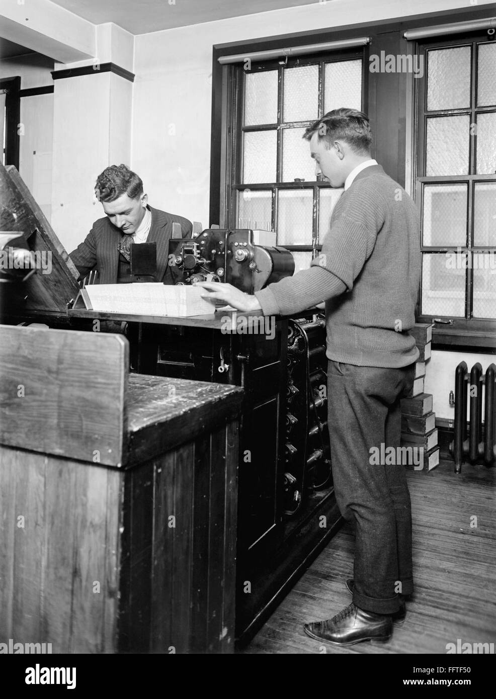 CENSUS TABULATOR. /nAmerican workers counting census data, early 20th ...