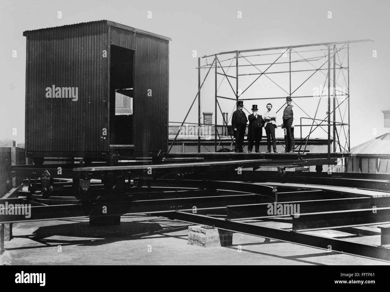 FILM STUDIO, c1910. /nThe Biograph Company's studio on a rooftop at 11 ...