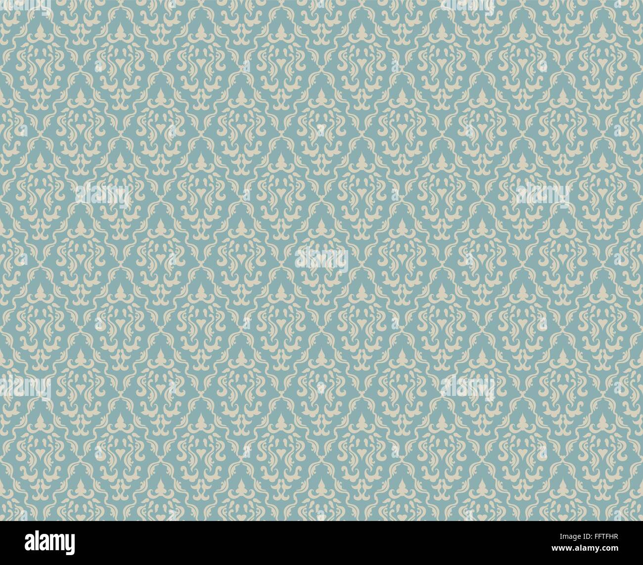 Vintage Seamless Floral Pattern Ornament With Clipping Mask Stock ...