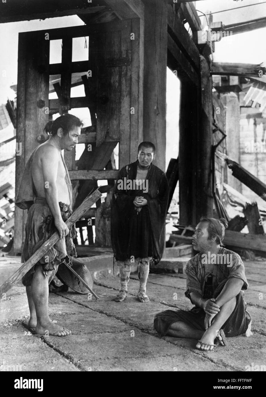 RASHOMON, 1950. /nToshiro Mifune, left, in a scene from the Japanese ...
