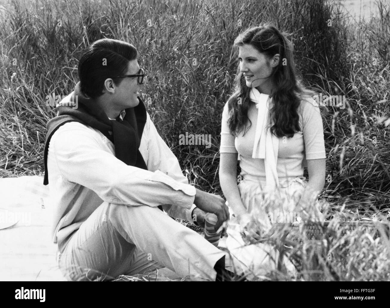 FILM: SUPERMAN III, 1983. /nChristopher Reeve as Clark Kent and Margot ...