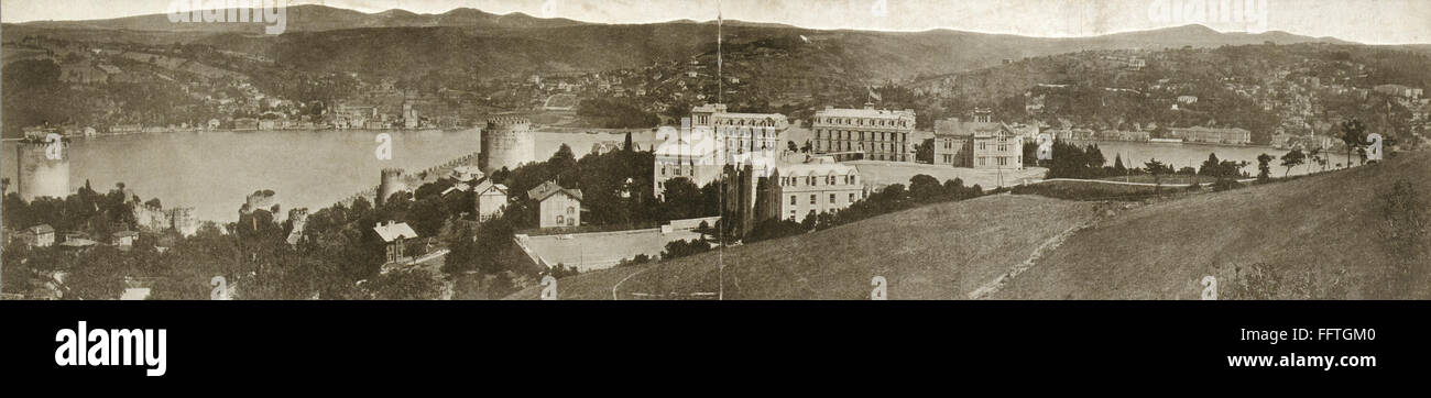 ISTANBUL: ROBERT COLLEGE. /nPanoramic view of Robert College of ...