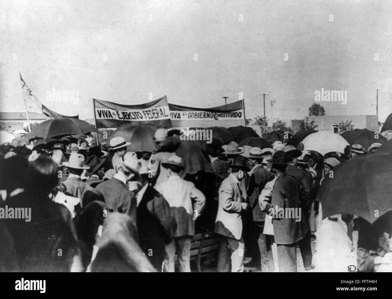 MEXICAN REVOLUTION, 1914. /nMass meeting at Torre≤n, Mexico, in support ...