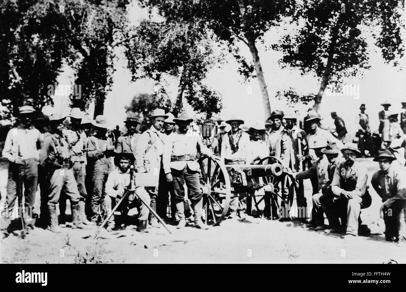 MEXICAN REVOLUTION, c1911. /nA group of American volunteers, serving ...