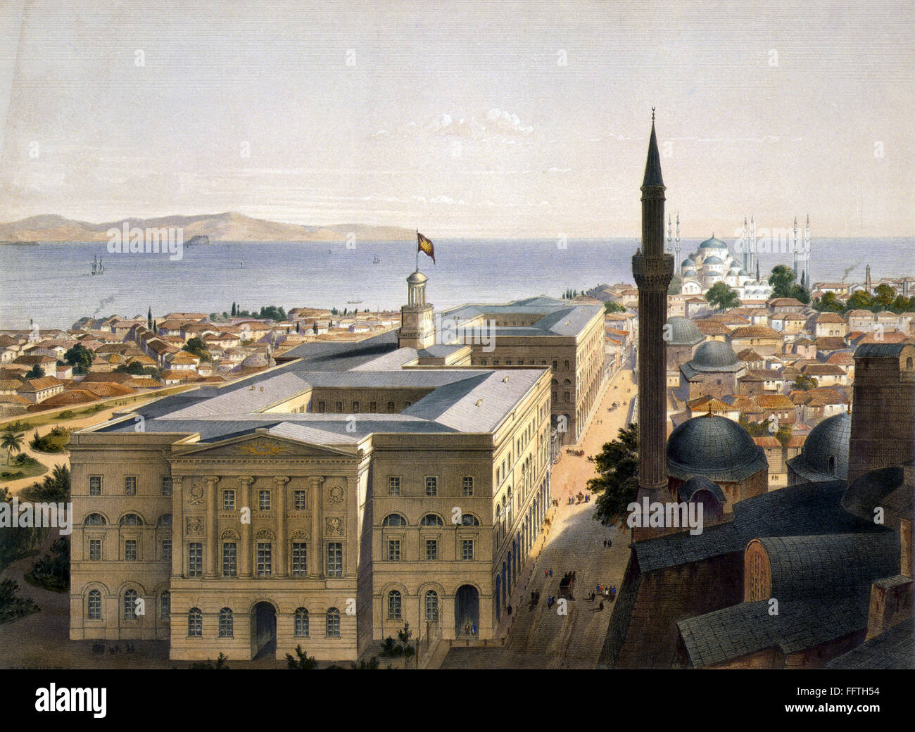 TURKEY: ISTANBUL, 1852. /nView of Istanbul (Constantinople) showing the ...