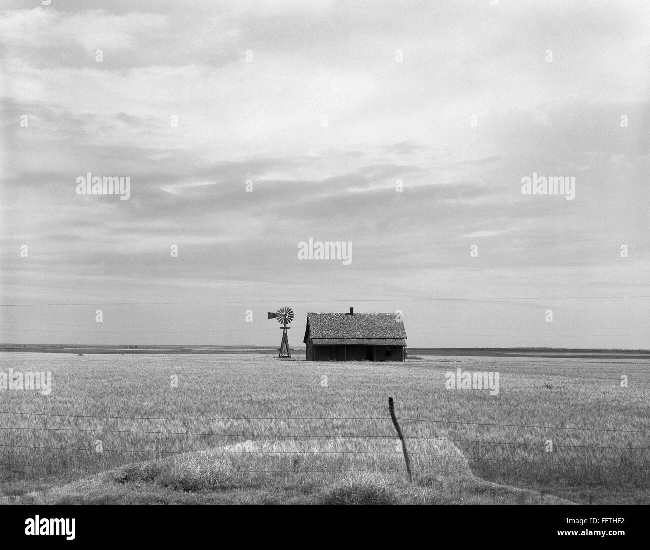 OKLAHOMA: FARM, 1937. /nAn abandoned farm in Southwest Oklahoma ...