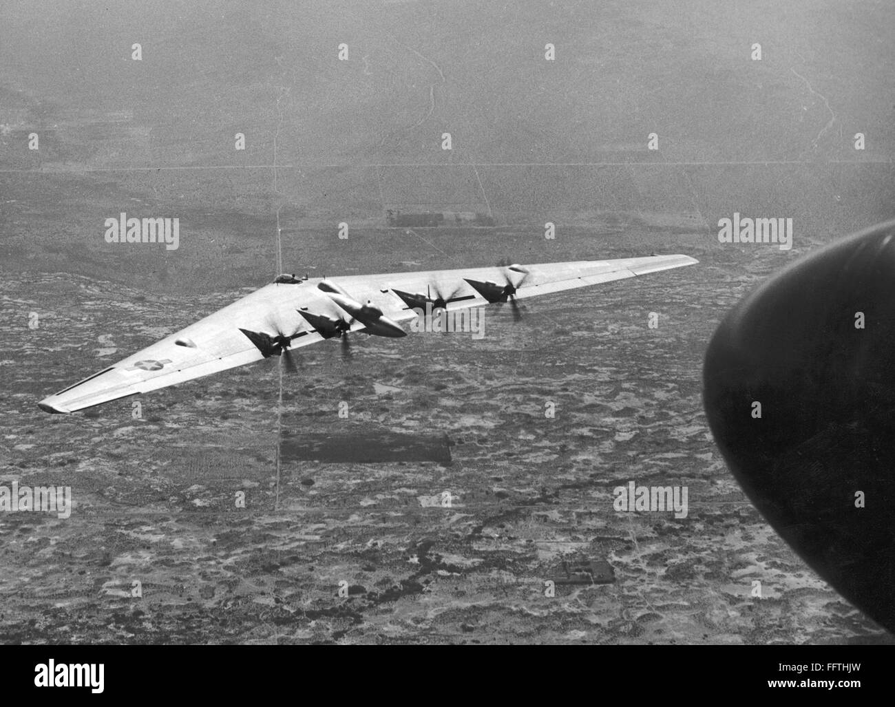 NORTHROP 'FLYING WING.' /nThe Northrop jet-powered 'Flying Wing' heavy ...