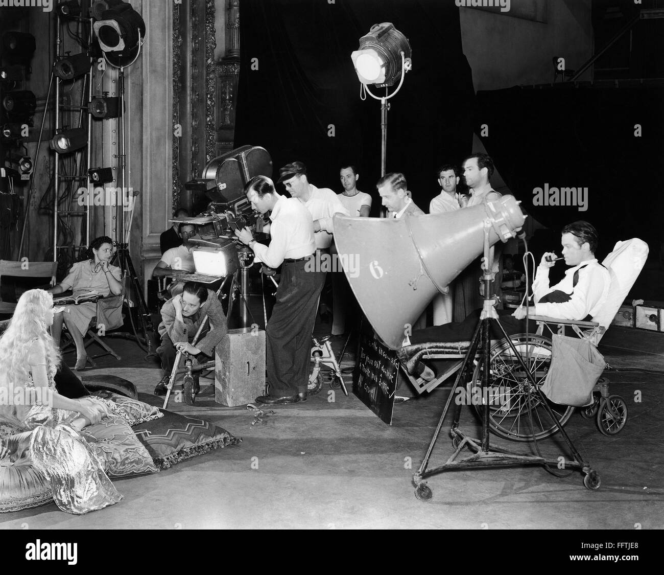 FILM: CITIZEN KANE, 1941. /nOrson Welles, right, the director and lead ...