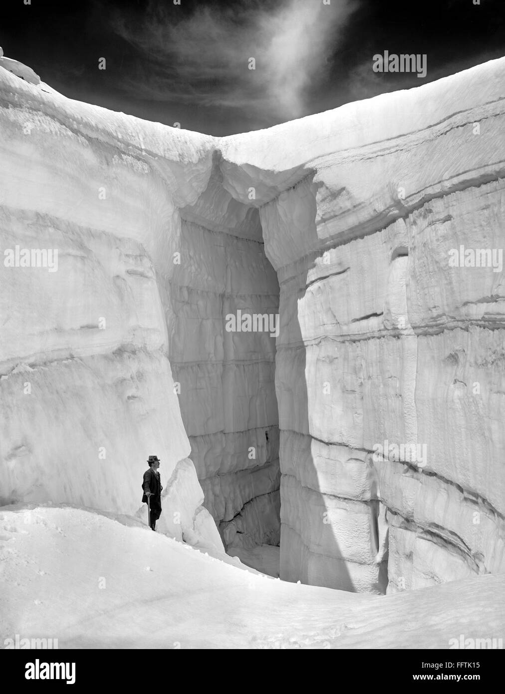 ASULKAN GLACIER: CAVE. /nA cave in Asulkan Glacier, Selkirk Mountains ...