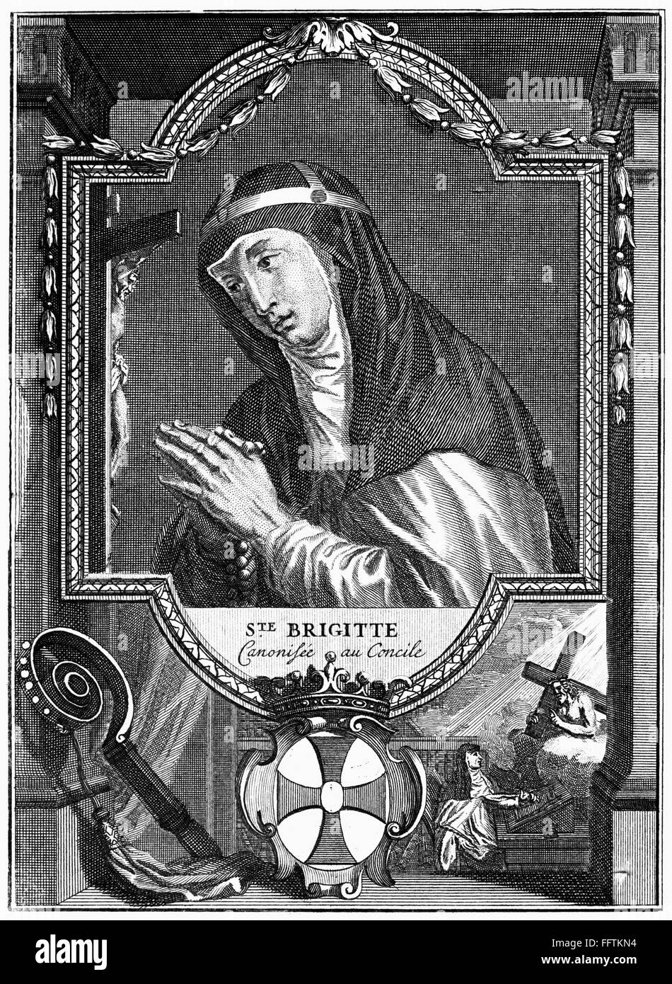 SAINT BRIDGET (c1303-1373). /nSwedish Roman Catholic nun and mystic ...