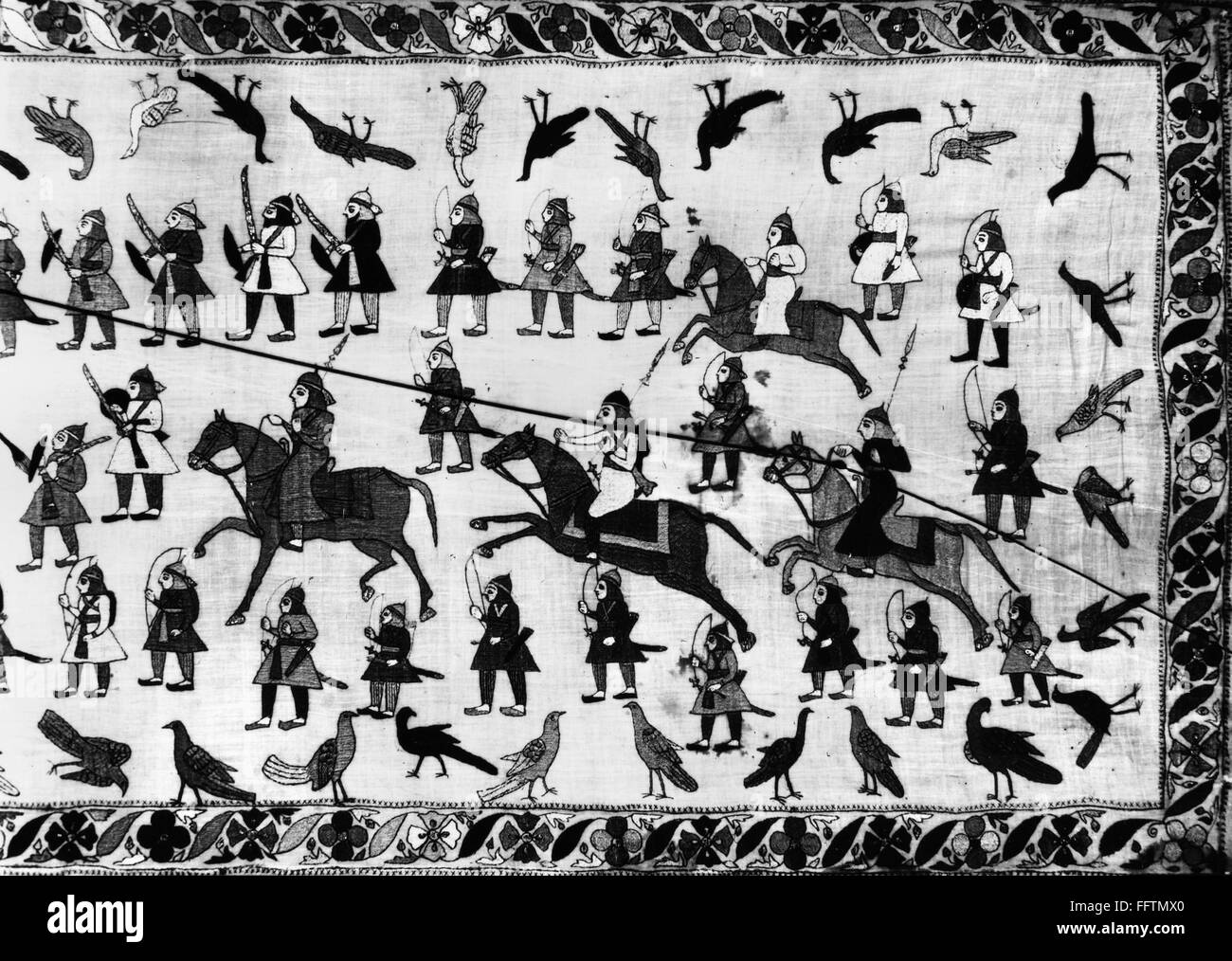 INDIA: MAHABHARATA. /nDetail of the battle of Kurukshetra, the ...