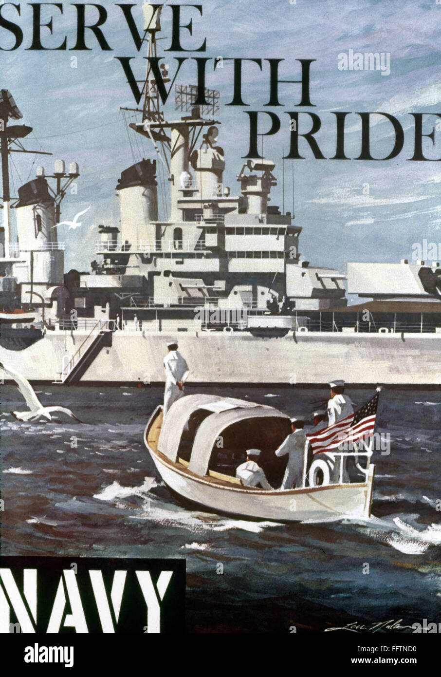U.S. NAVY POSTER. /n'Serve with Pride.' U.S. Navy recruting poster ...