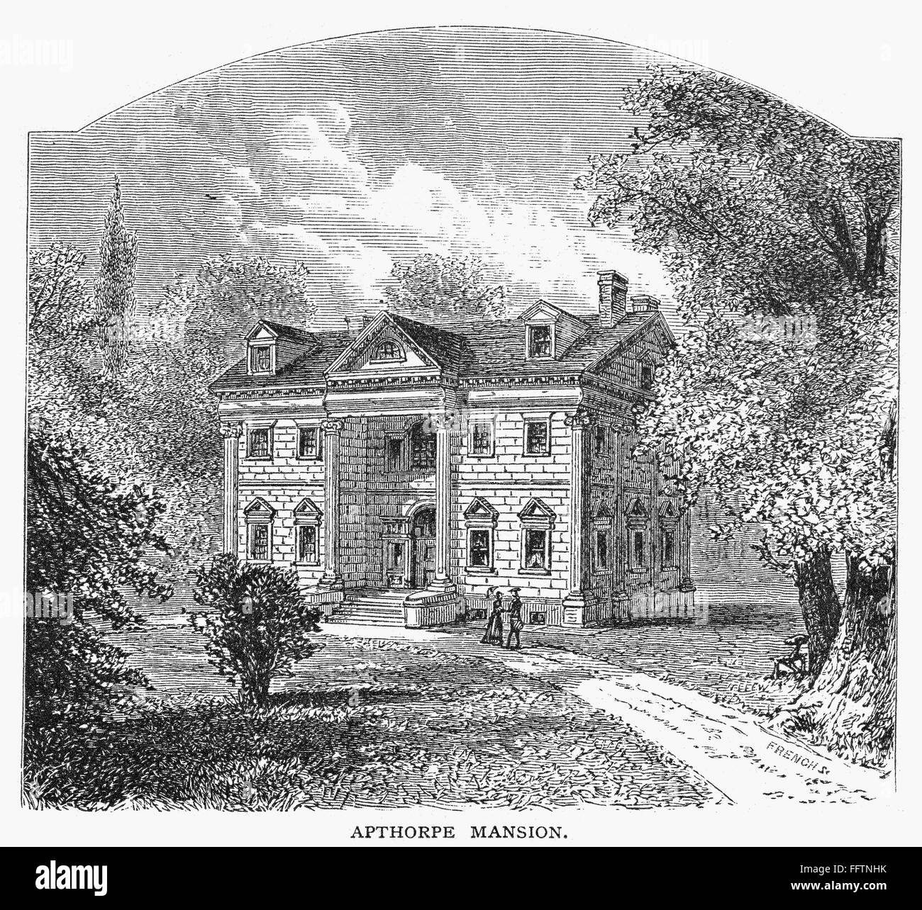 NEW YORK: MANSION, 1764. /nA mansion built for Charles Ward Apthorpe in ...