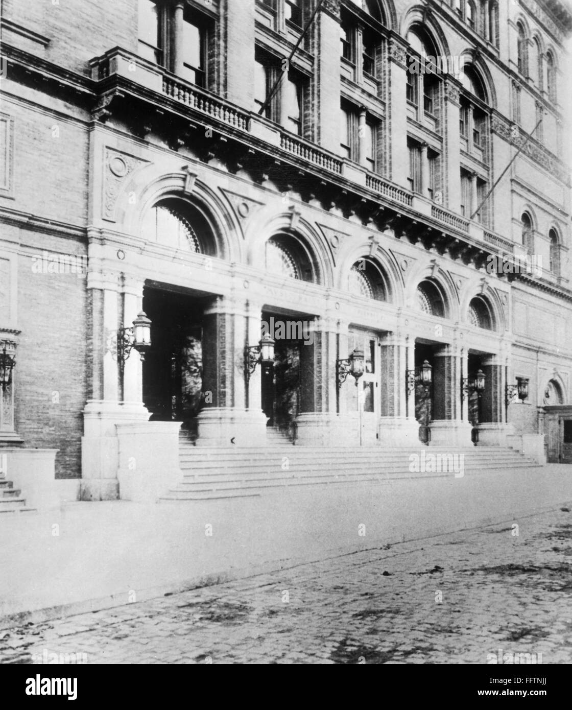 CARNEGIE HALL: ENTRANCE. /nThe main entrance, on West 57th Street, to ...
