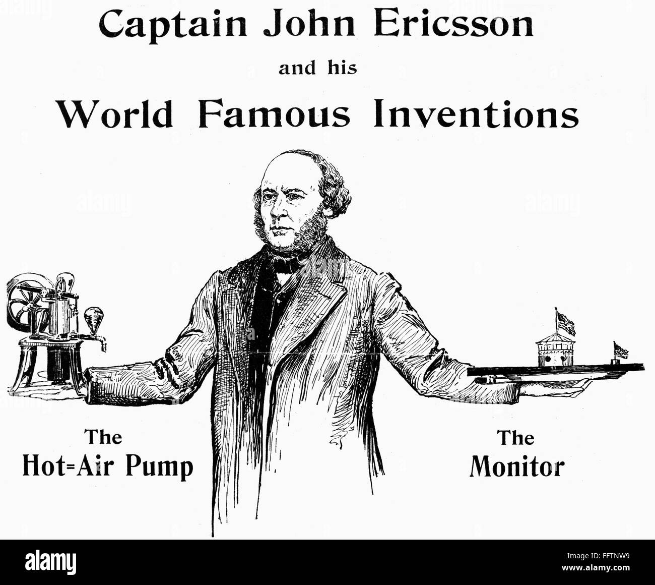 JOHN ERICSSON (1803-1889). /nSwedish (naturalized U.S.) engineer and ...