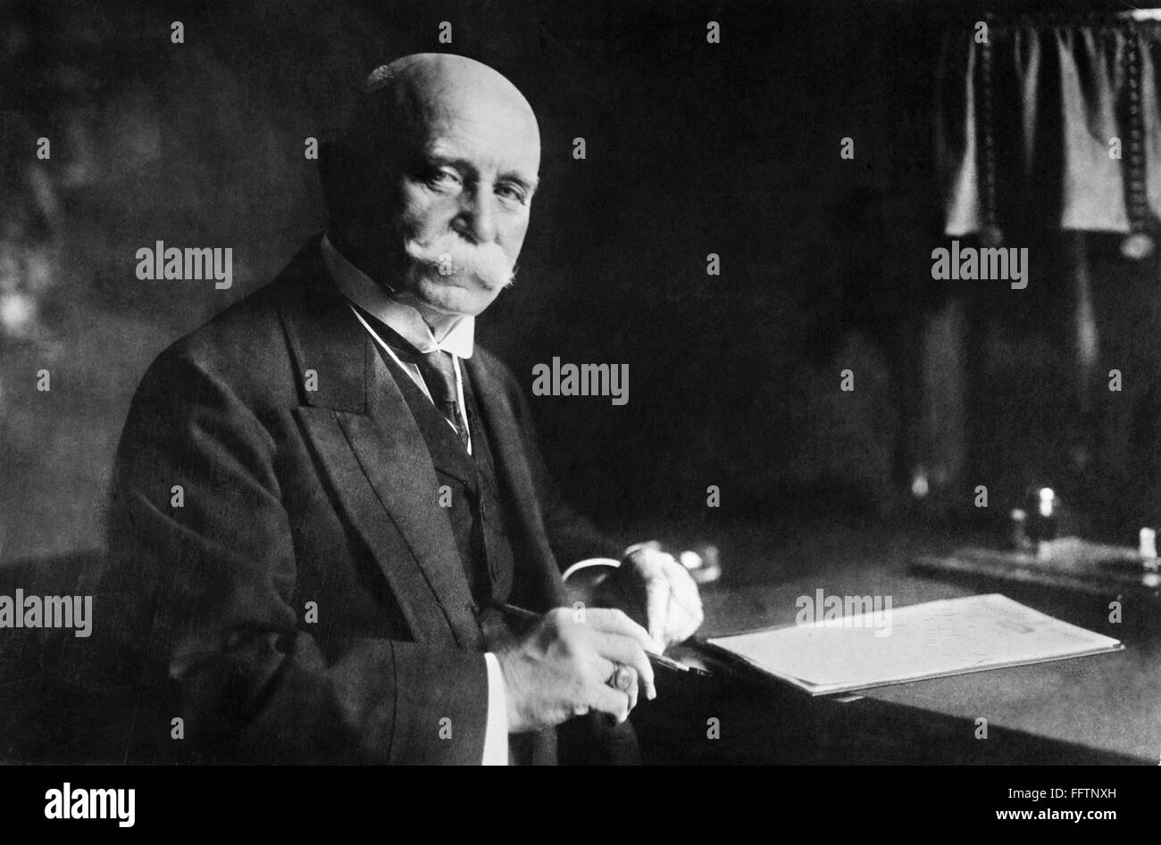 FERDINAND VON ZEPPELIN /n(1838-1917). Count Ferdinand von Zeppelin ...