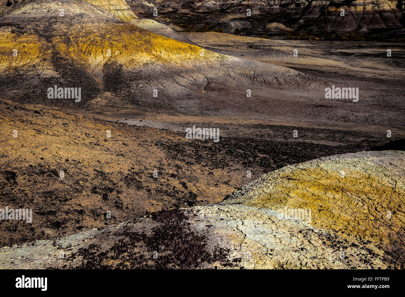 Beautiful Multi-colored Bay. Gobi Desert, Xinjiang Autonomous Region ...